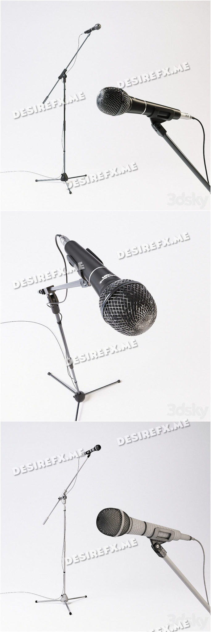 Desire FX 3d models | Vocal Microphone Audio-technica PRO61 – 3D Model