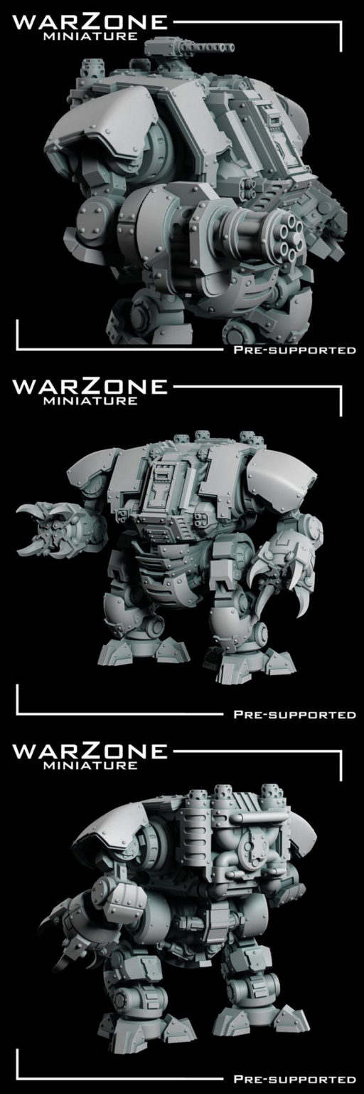 Desire FX 3d models | Warforged Exo-Suit Dreadnought – 3D Print Model