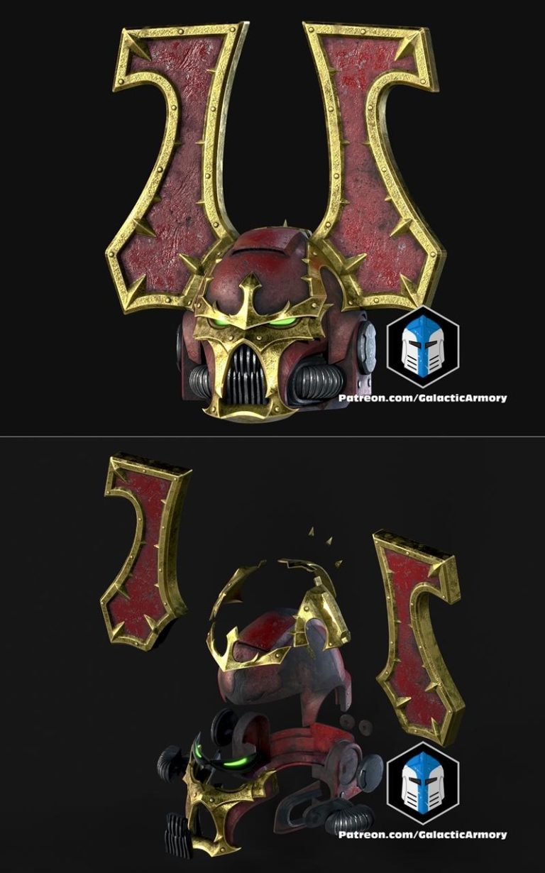 Desire FX 3d models | Space Marine 2 Chaos Helmets – World Eaters – 3D ...