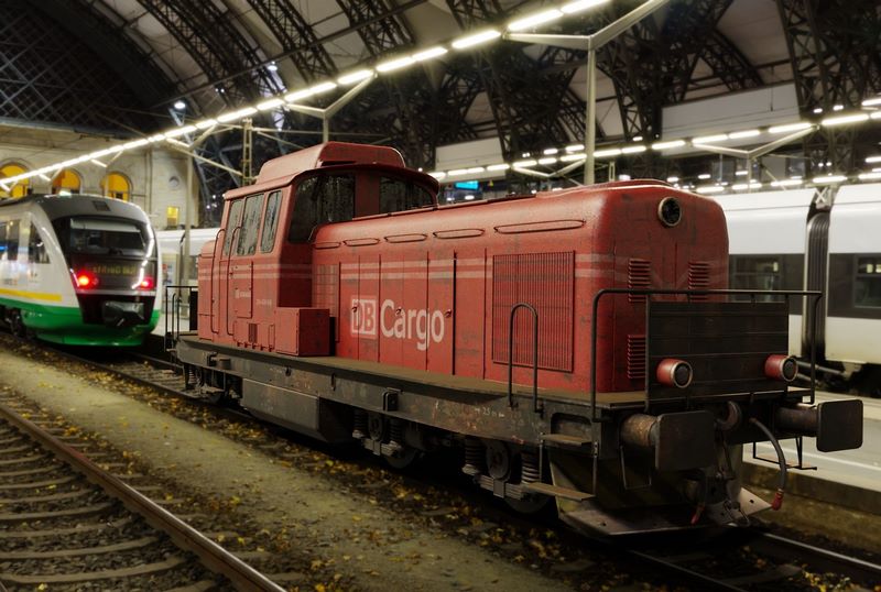 Desire FX 3d models | Railway Locomotive Low-poly 3D model