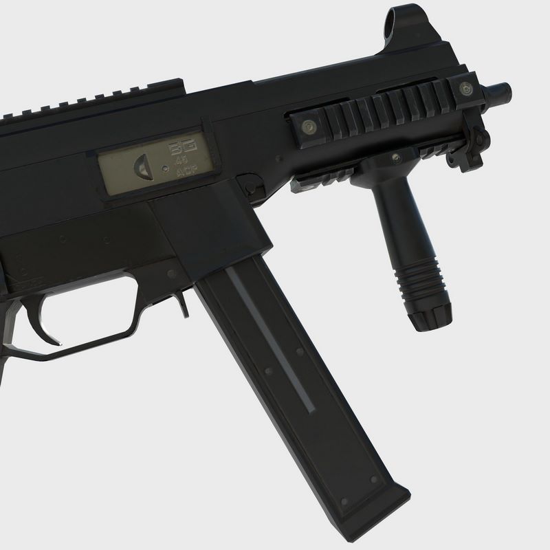 Desire FX 3d models | Heckler and Koch UMP Submachine gun Low-poly 3D model