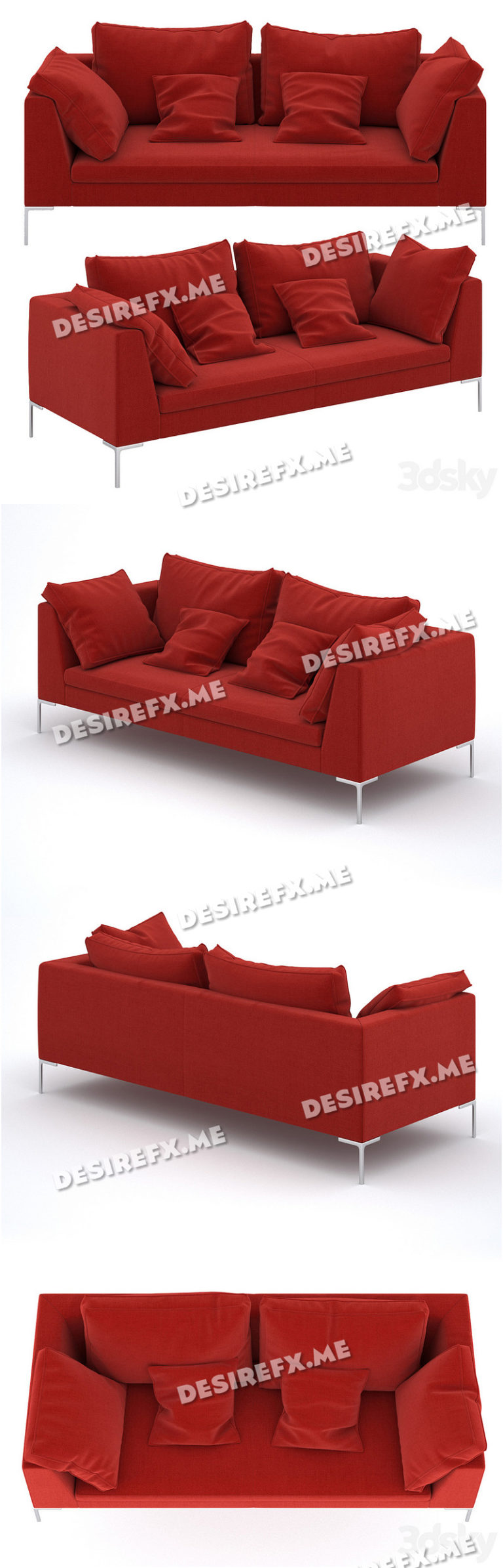 Desire FX 3d models | B & B Italia Charles 20 – 3D Model