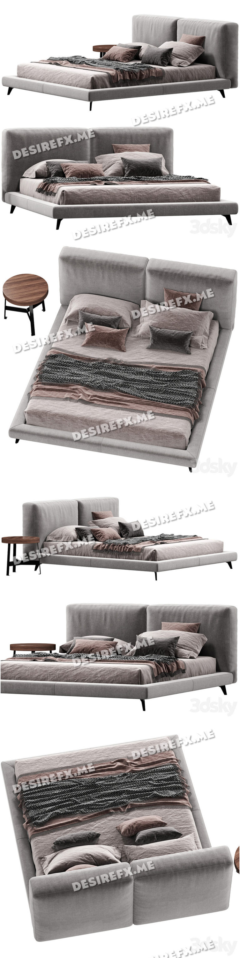 Desire FX 3d models | Bed Ditre Italia Sound – 3D Model