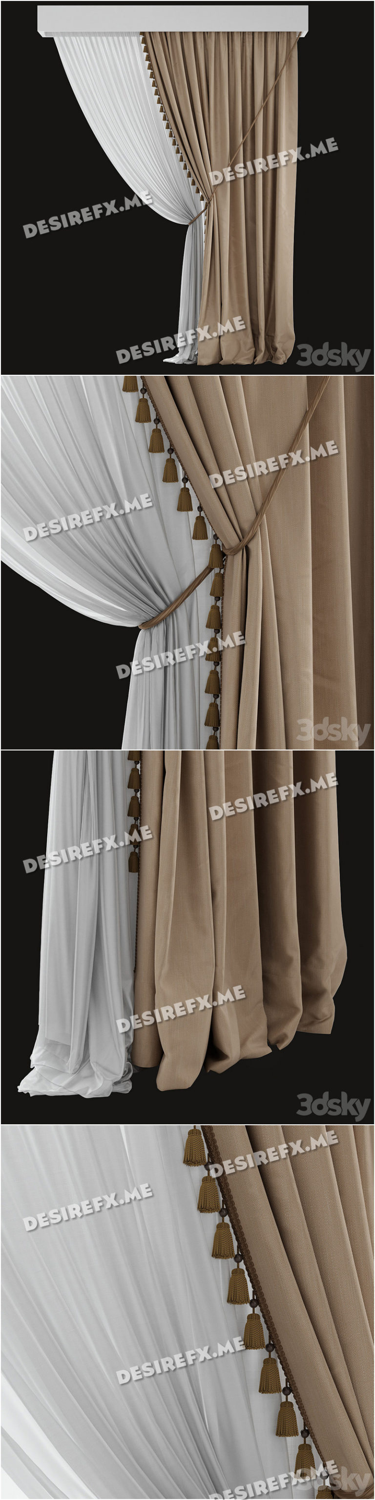 Desire FX 3d models | Classic curtain – 3D Model