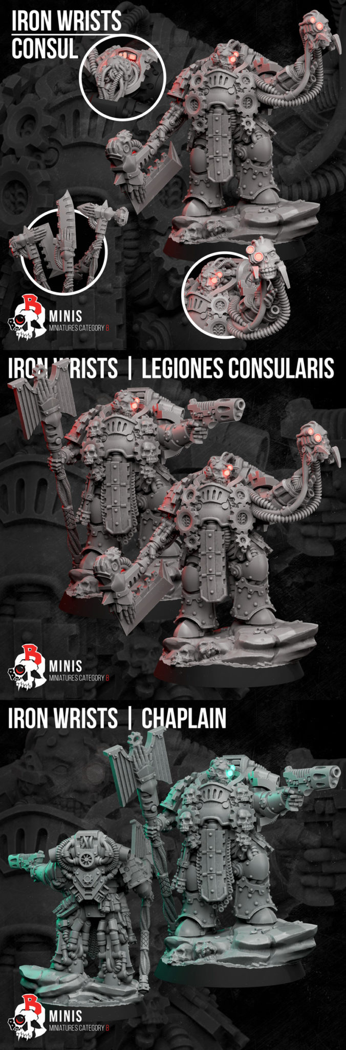 Desire FX 3d models | Iron Wrists Consul Chaplain – 3D Print Model