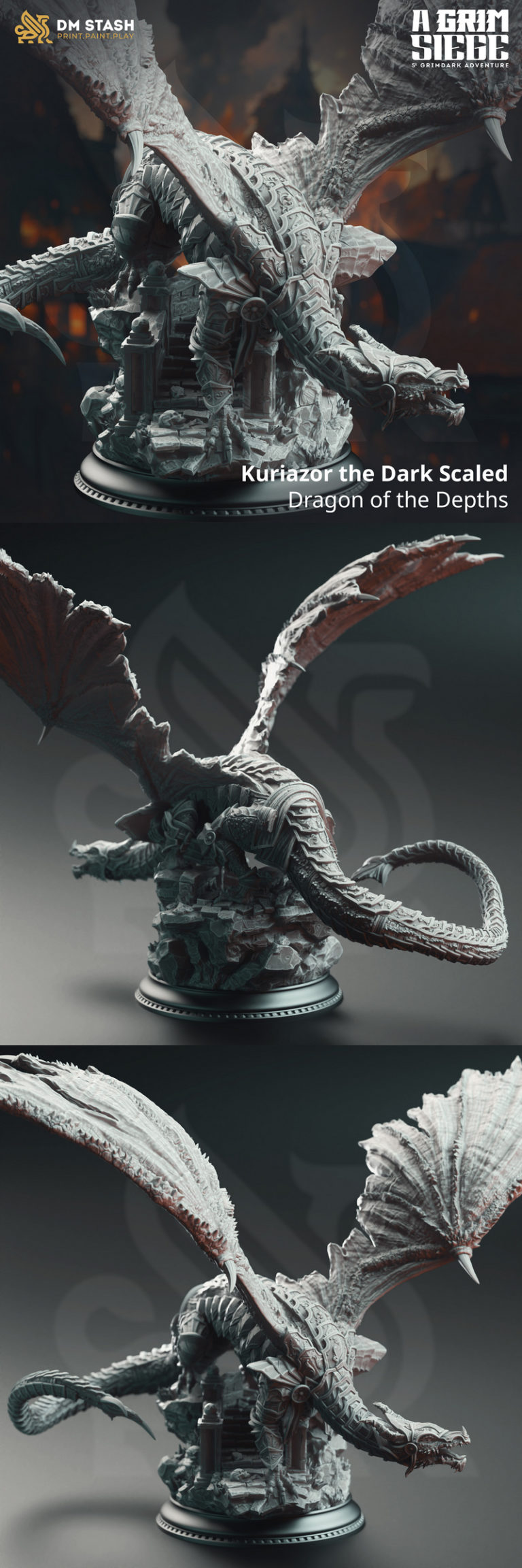 Desire FX 3d models | Kuriazor the Dark Scaled – Dragon of the Depths ...