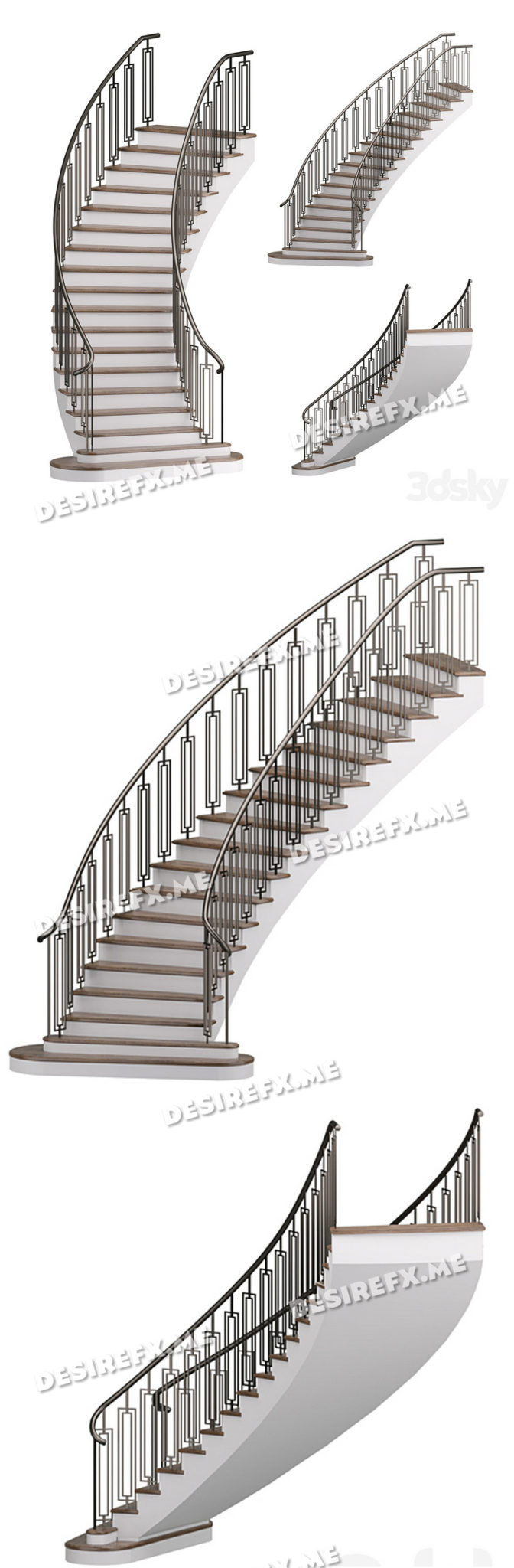 Desire FX 3d models | Staircase 18 steps – 3D Model