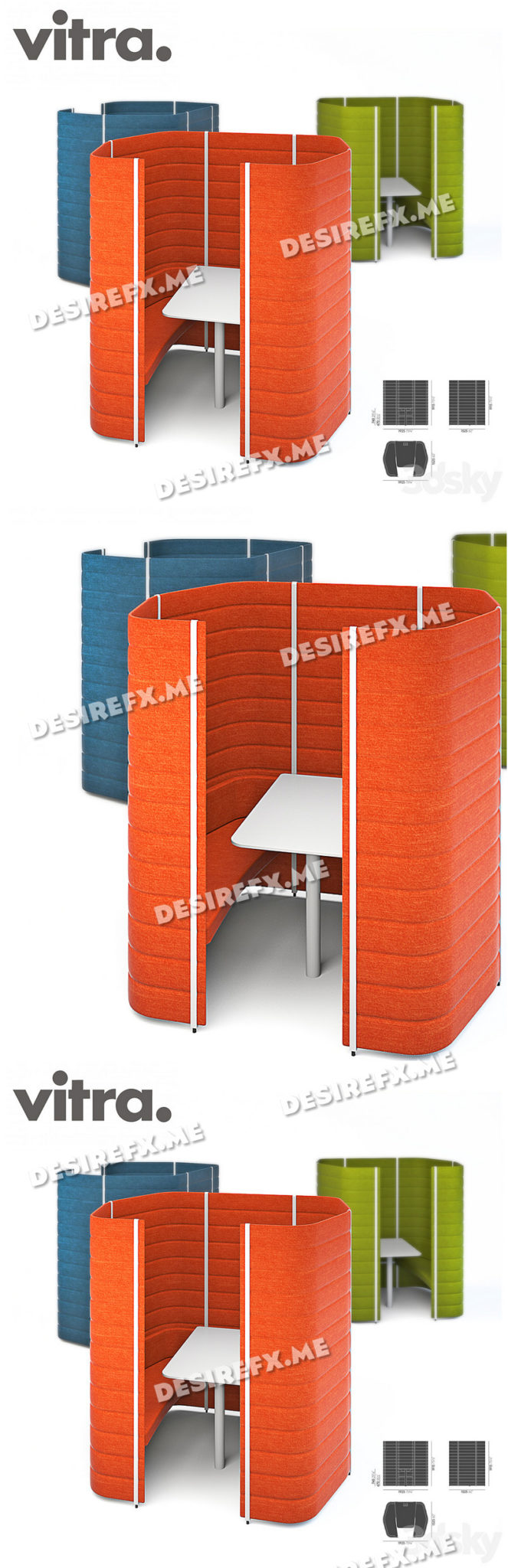 Desire FX 3d models | Vitra Workbay Focus – 3D Model