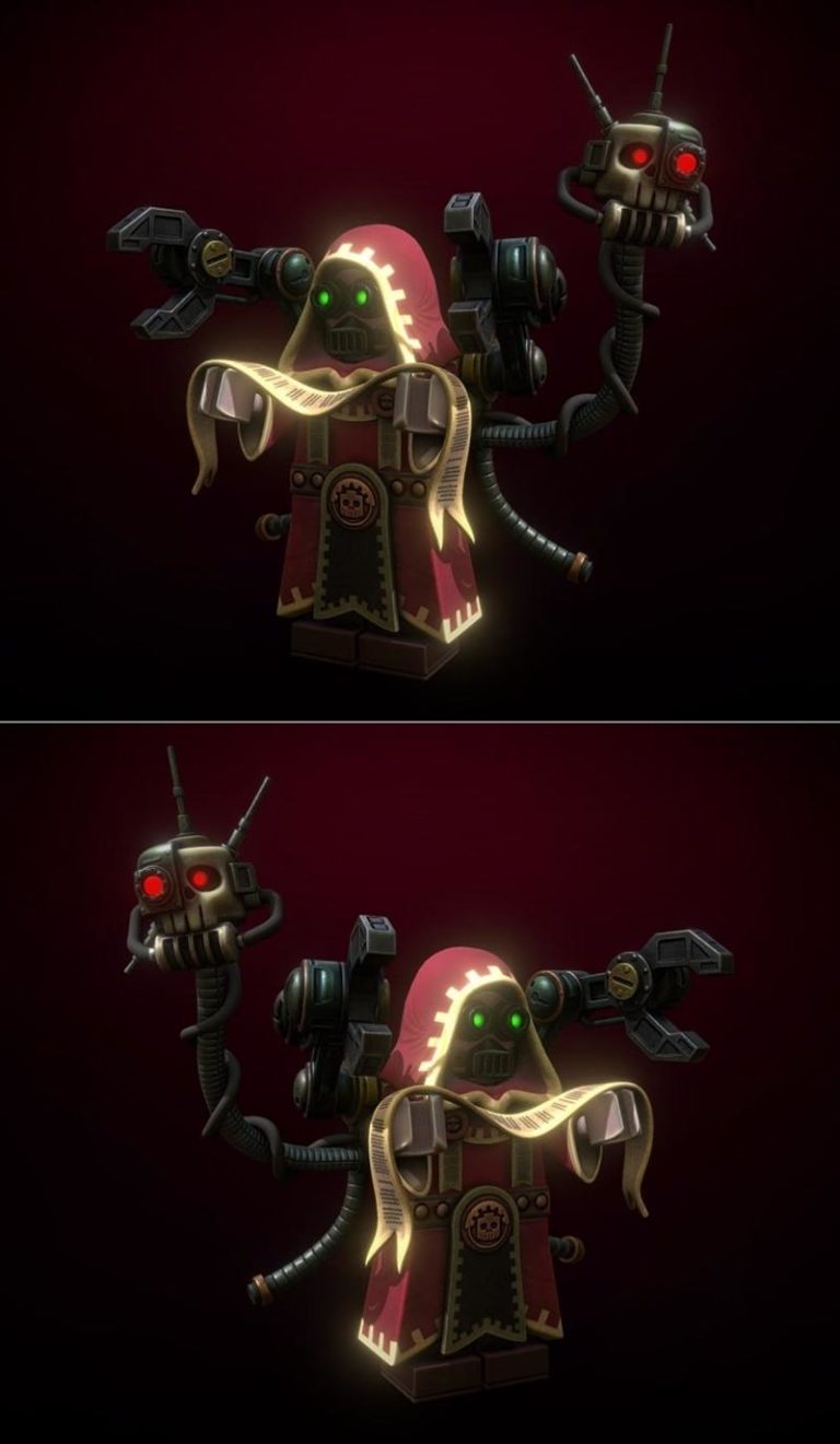 Desire FX 3d models | Lego Tech-Priest Adeptus WH40K – 3D Print Model STL