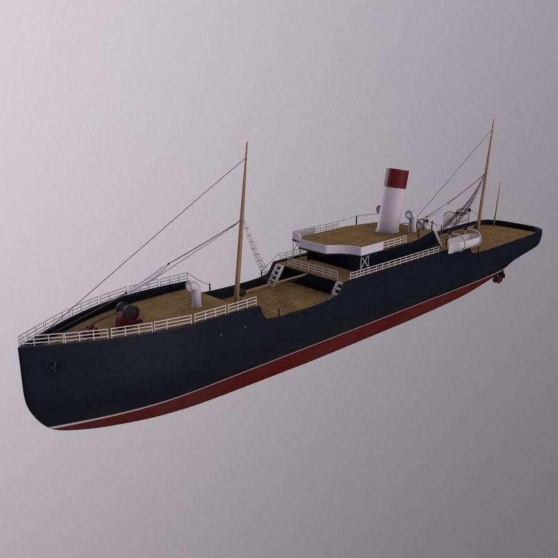 Desire FX 3d models | Watercraft britannia steamship 3D model