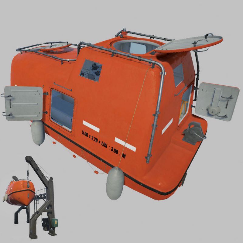 Desire FX 3d models | Life Boat 3D model Low-poly 3D model