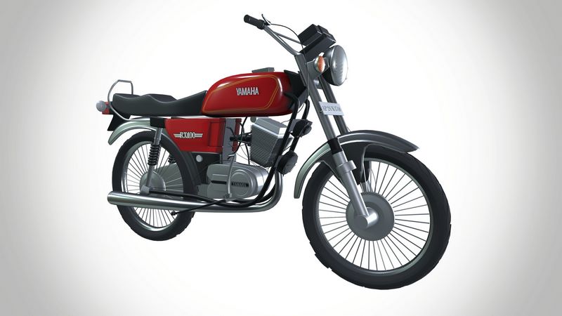 Desire FX 3d models | Yamaha RX 100 Motorcycle 3D model