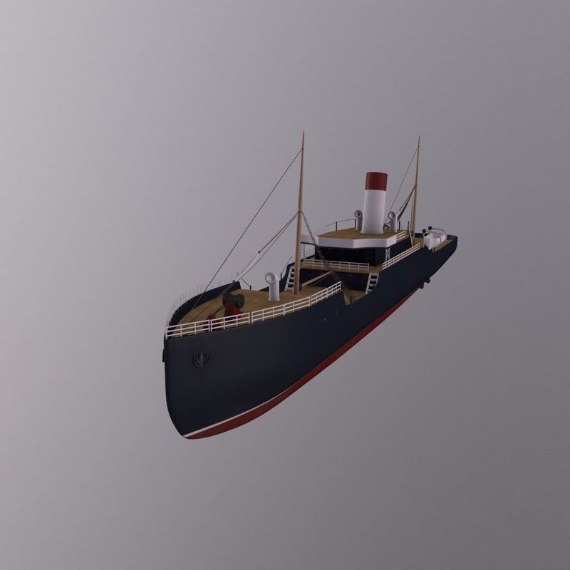 Desire FX 3d models | Watercraft britannia steamship 3D model
