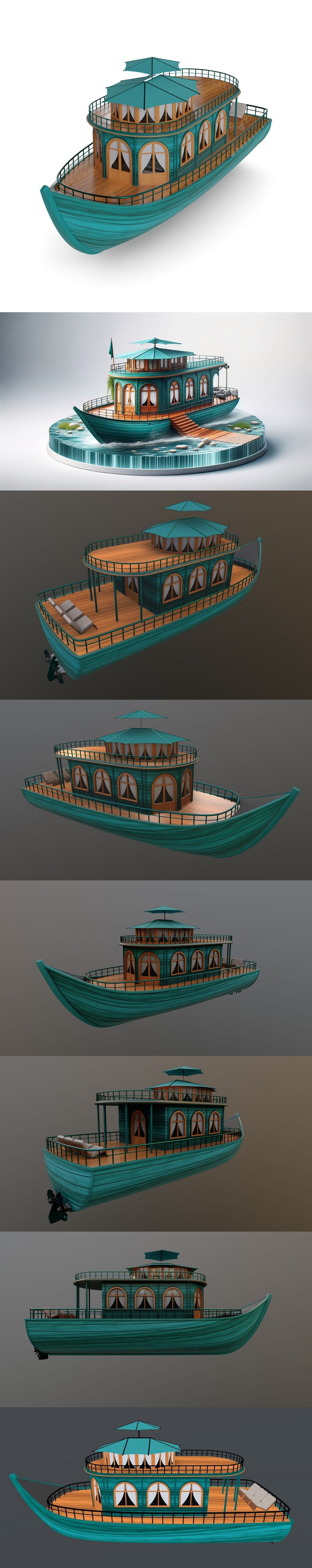 Desire FX 3d models | Adventure Houseboat 3D model