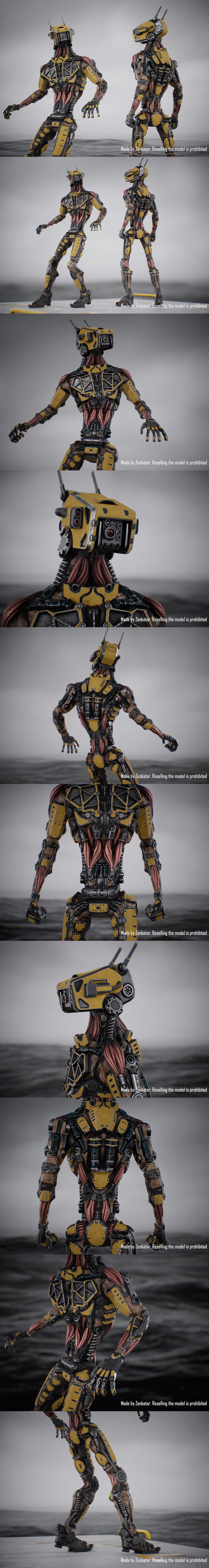Desire FX 3d models | Robot character rigged gameready droid Unity ...