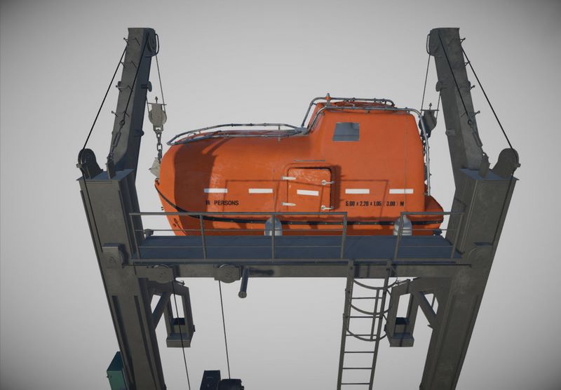 Desire FX 3d models | Life Boat 3D model Low-poly 3D model