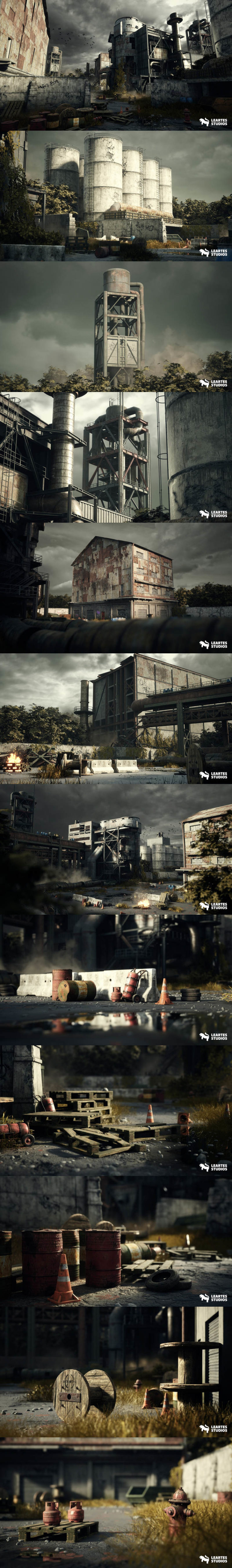 Desire FX 3d models | Abandoned Industrial Factory Environment – Unreal ...