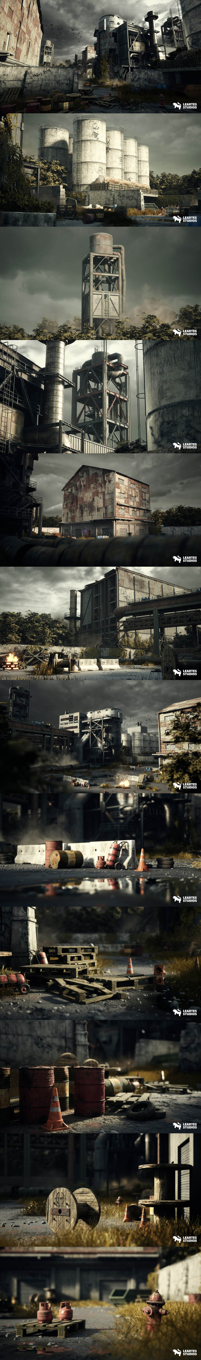 Desire FX 3d models | Abandoned Industrial Factory Environment – Unreal ...