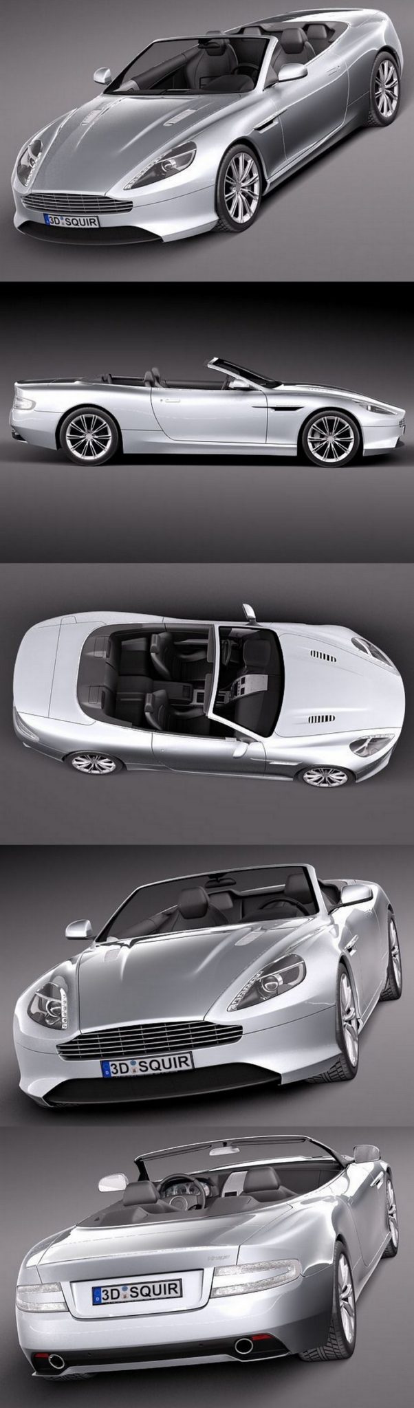 Desire FX 3d models | Aston Martin Virage Volante 2012 3D Model