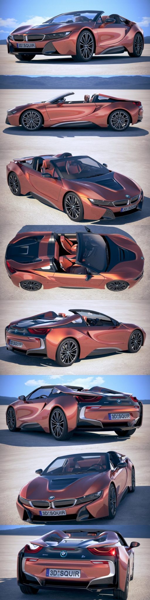 Desire FX 3d models | BMW i8 Roadster 2019 3D Model