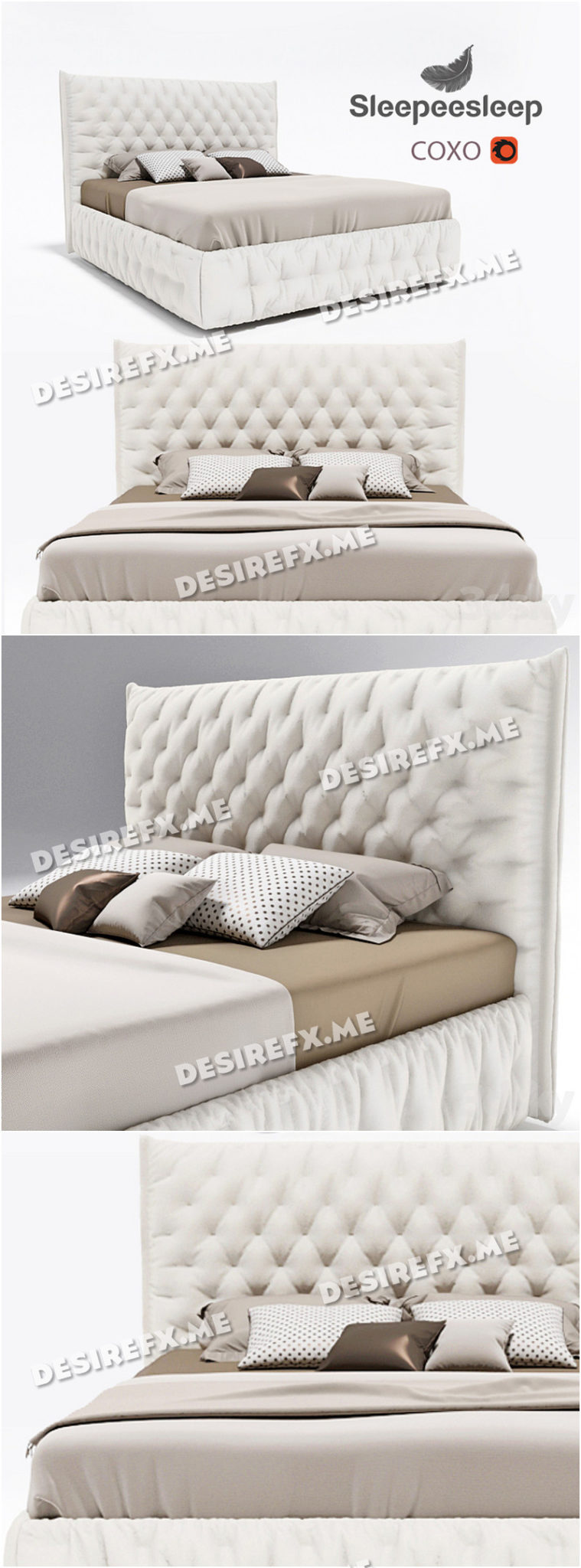 Desire FX 3d models | Bed Factory sleepeesleep. Model Soho. – 3D Model