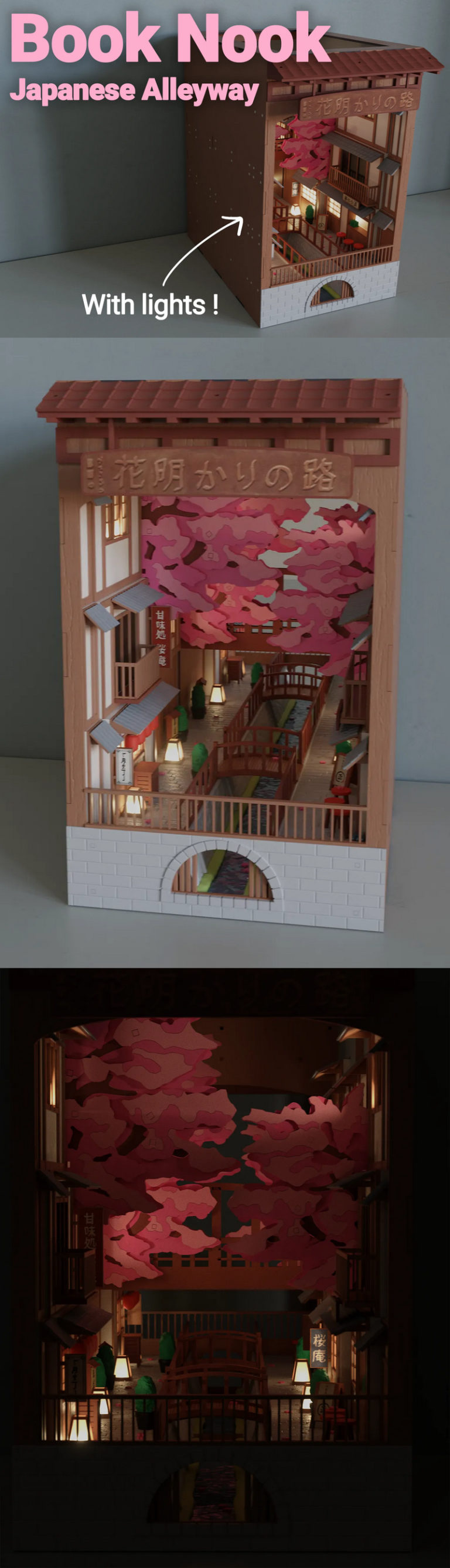 Desire FX 3d models | Book Nook Japanese Alleyway – 3D Print Model
