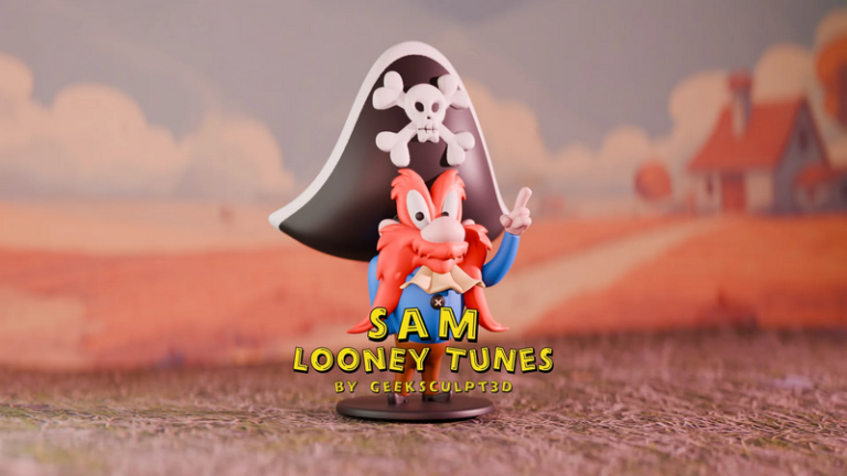 Desire FX 3d models | Looney Tunes Yosemite Sam Figure for Cartoon Fans ...