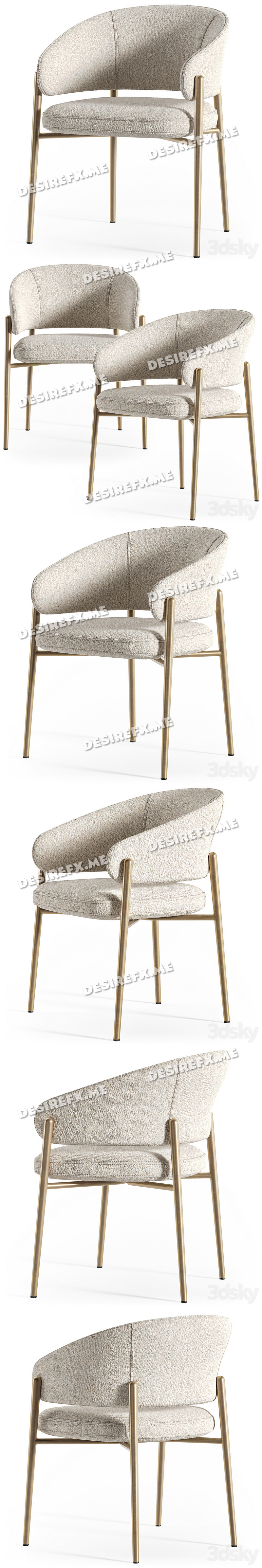 Desire FX 3d models | Marelli Linda chair – 3D Model