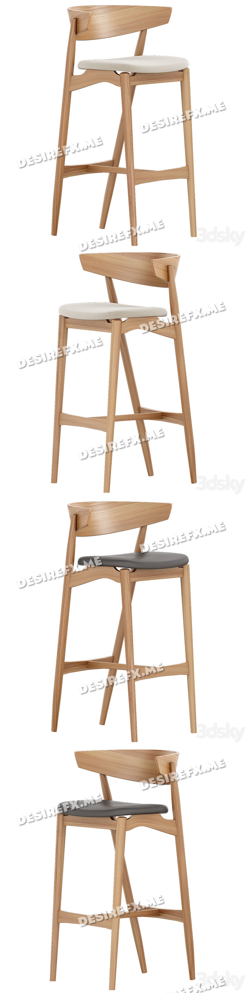 Desire FX 3d models | No 7 bar stool – 3D Model