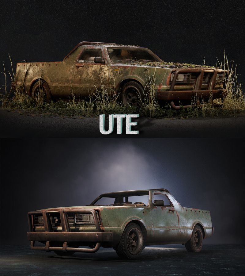 Desire FX 3d models | Procedural Vehicles – UTE – Unreal Engine