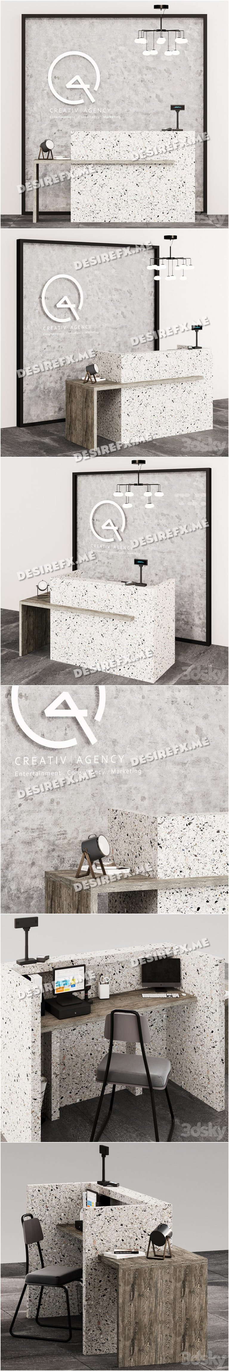 Desire FX 3d models | Reception, store cash desk, service counter – 3D ...