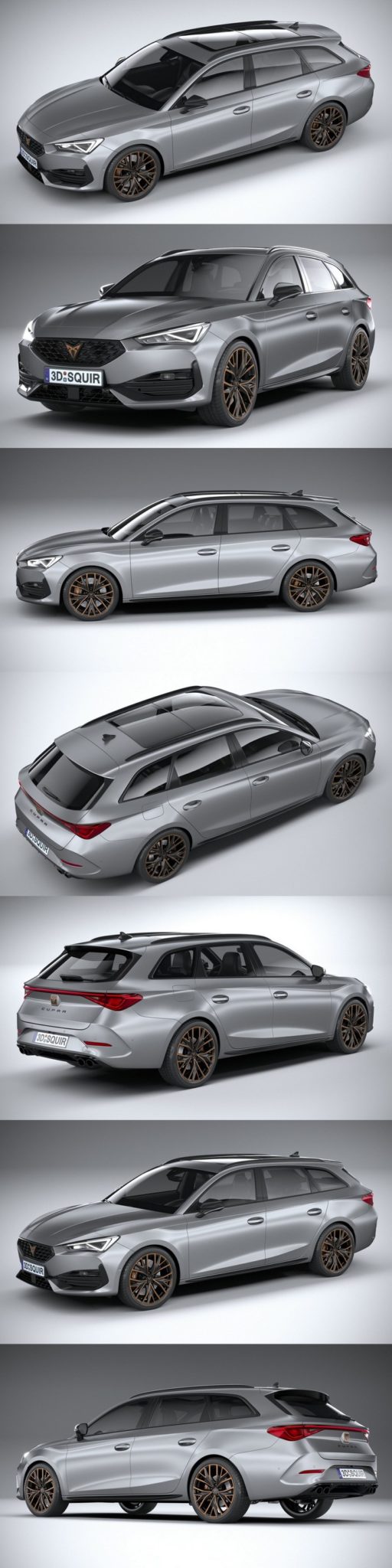 Desire FX 3d models | Seat Leon Sportstourer Cupra 2021 3D Model