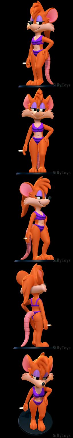 Desire FX 3d models | SillyToys – Rubella Rat with Bikini Tiny Toons ...