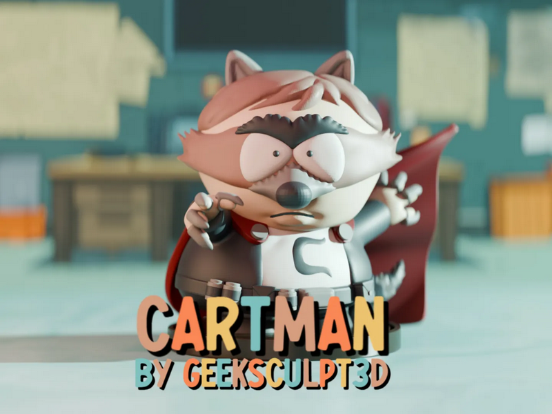 Desire FX 3d models | South Park Cartman as The Coon Figurine – 3D ...