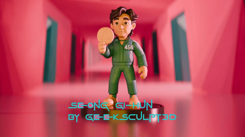 Desire FX 3d models | Squid Game Inspired Seong Gi-Hun Player 456 ...