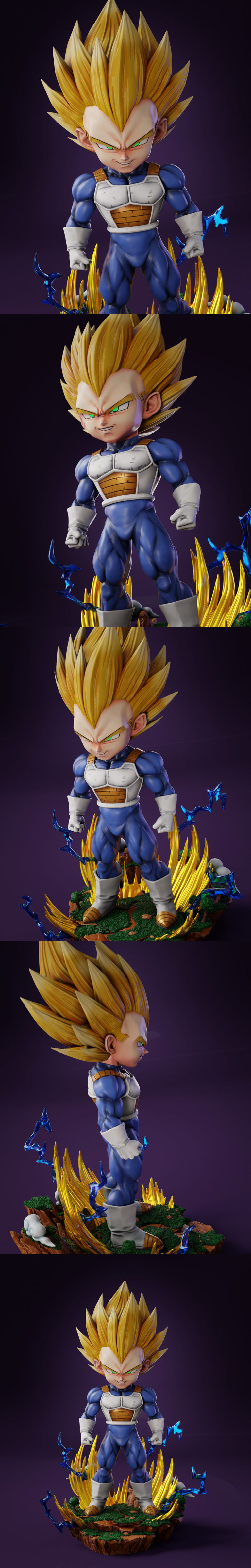 Desire FX 3d models | Super Vegeta Chibi – 3D Print Model