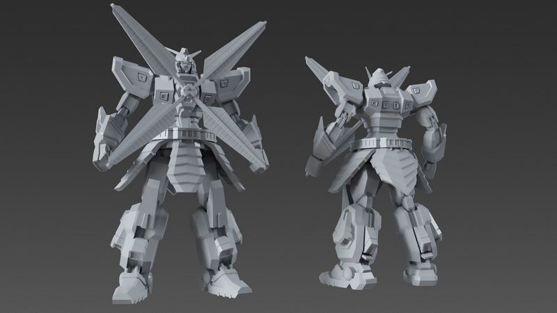 Desire FX 3d models | Nether Gundam Redesign 3D print model