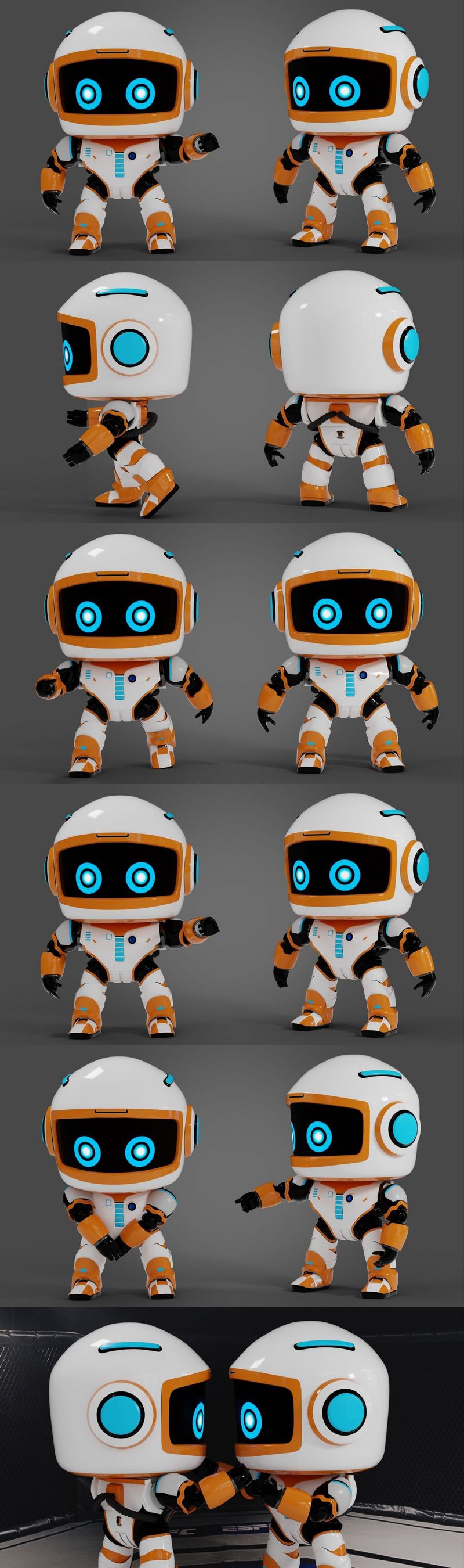 Desire FX 3d models | Robot in space Low-poly 3D model