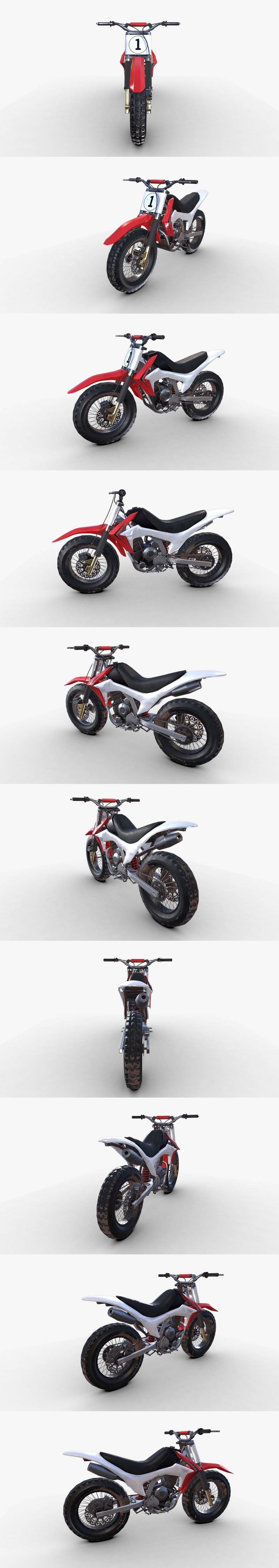 Desire FX 3d models | Dirt Bike Low-poly 3D model