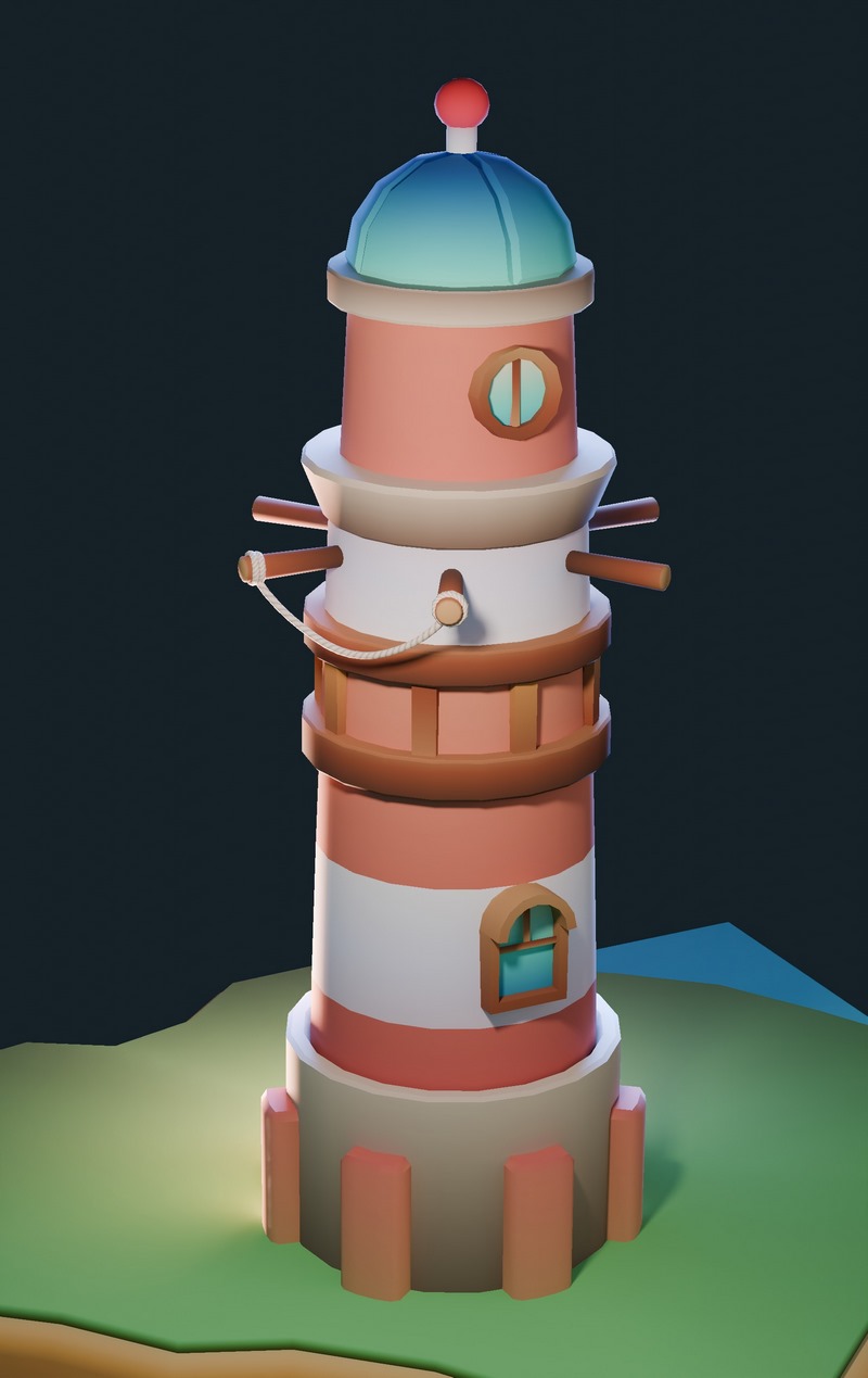 Desire FX 3d models | Casual Lighthouse with appearances animation Low ...