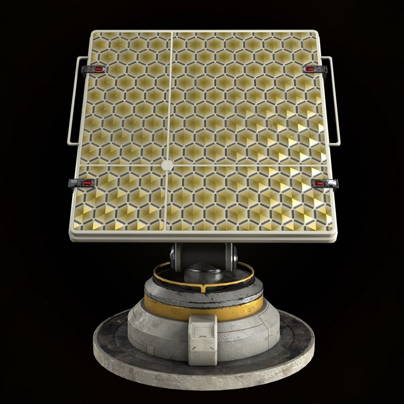Desire FX 3d models | Solar panel Sci-fi Low-Poly Low-poly 3D model