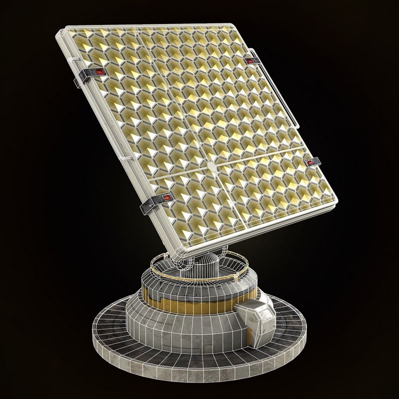 Desire FX 3d models | Solar panel Sci-fi Low-Poly Low-poly 3D model