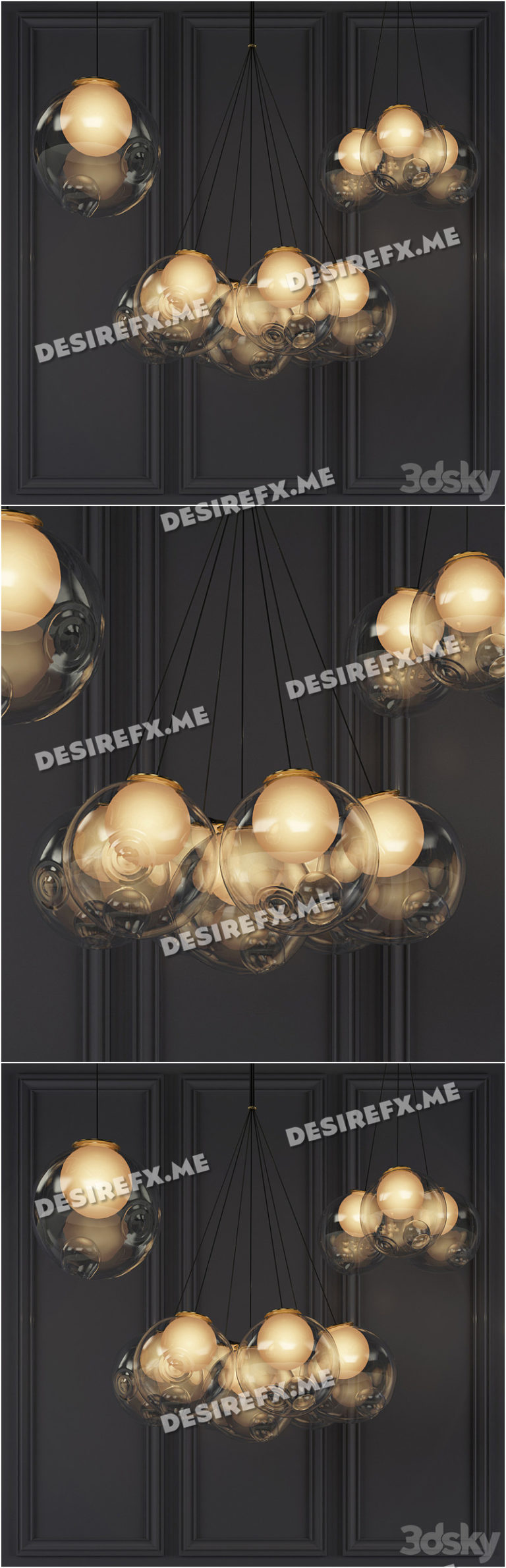 Desire FX 3d models | Bocci Pendant Lamp Set – 3D Model