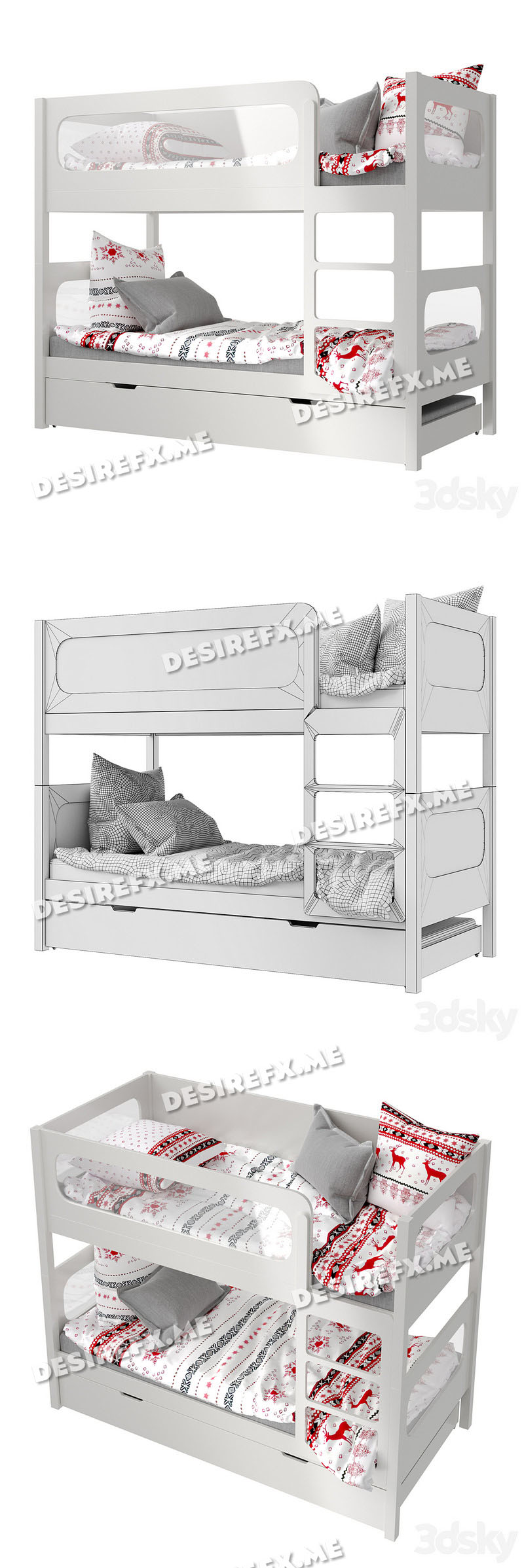 Desire FX 3d models | Bunk bed pilha AM.PM – 3D Model