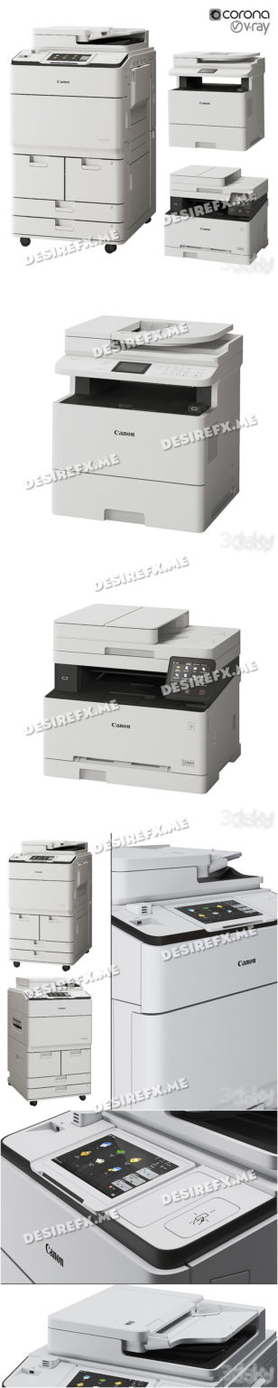 Desire FX 3d models | Canon Printer Set 2. – 3D Model