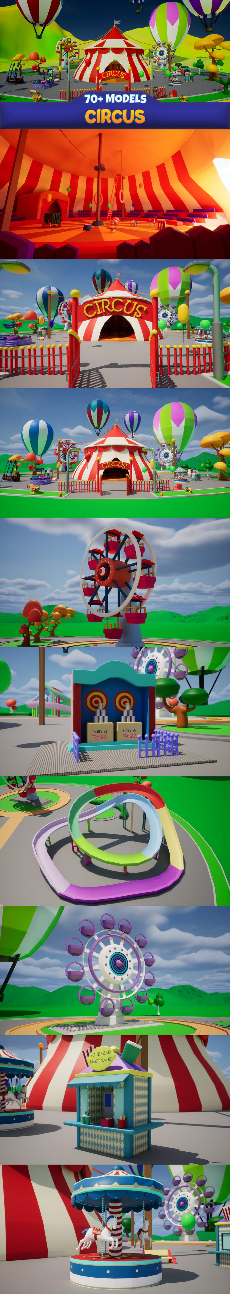 Desire FX 3d models | Circus Adventure Pack – Unreal Engine