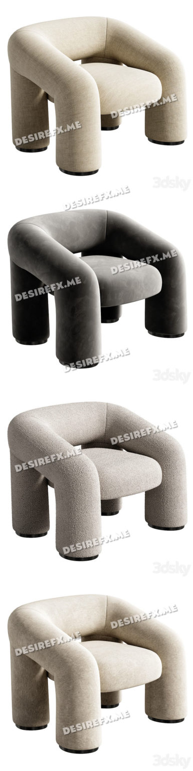Desire FX 3d models | Cuby Armchair By Alter Ego Studio – 3D Model