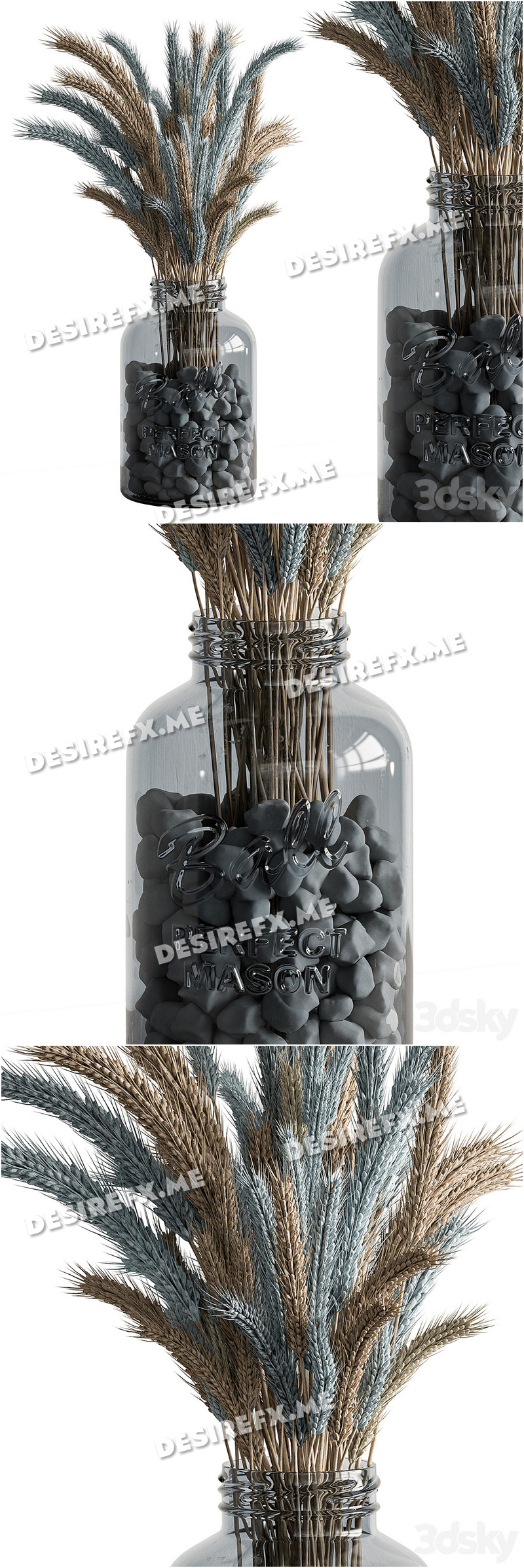 Desire FX 3d models | Dry plants 101 – Wheat – 3D Model
