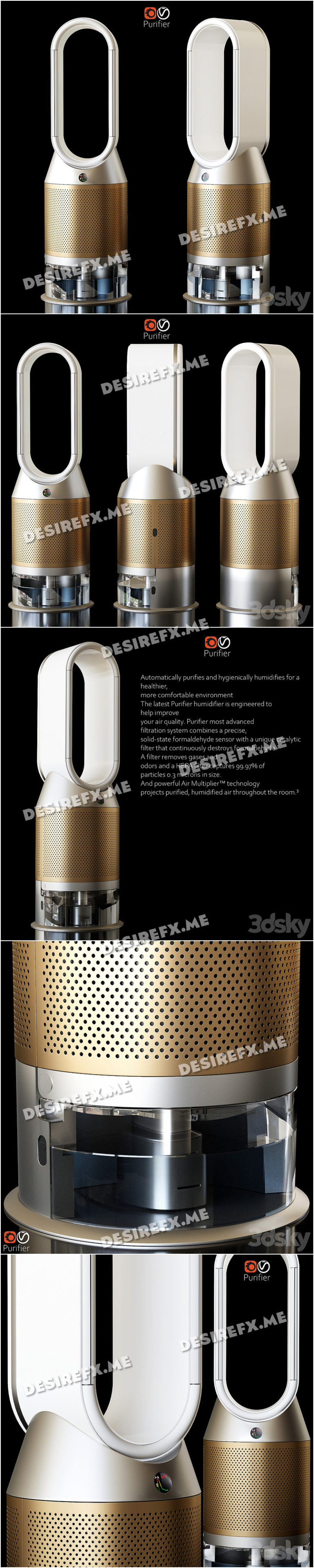 Desire FX 3d models | Dyson Pure Humidify – 3D Model