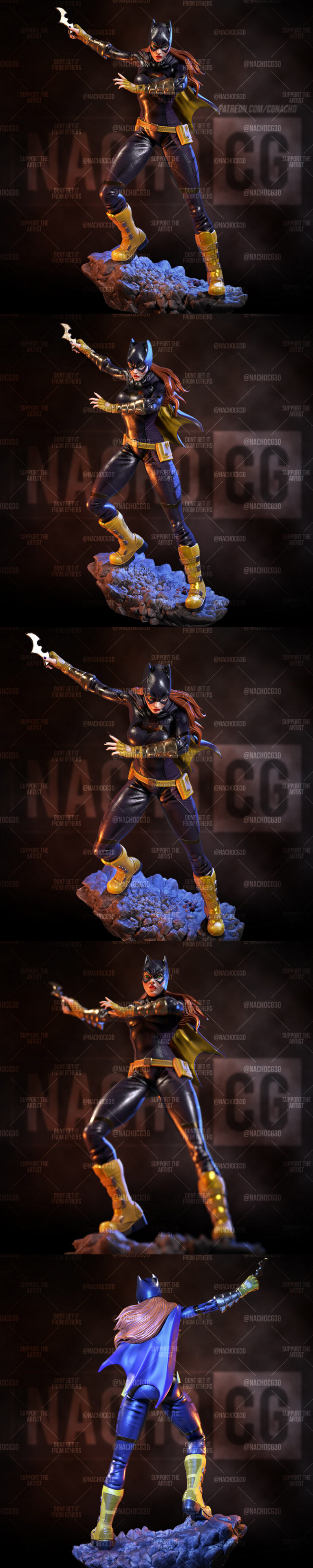 Desire FX 3d models | Fan Art Batgirl Statue – 3D Print Model